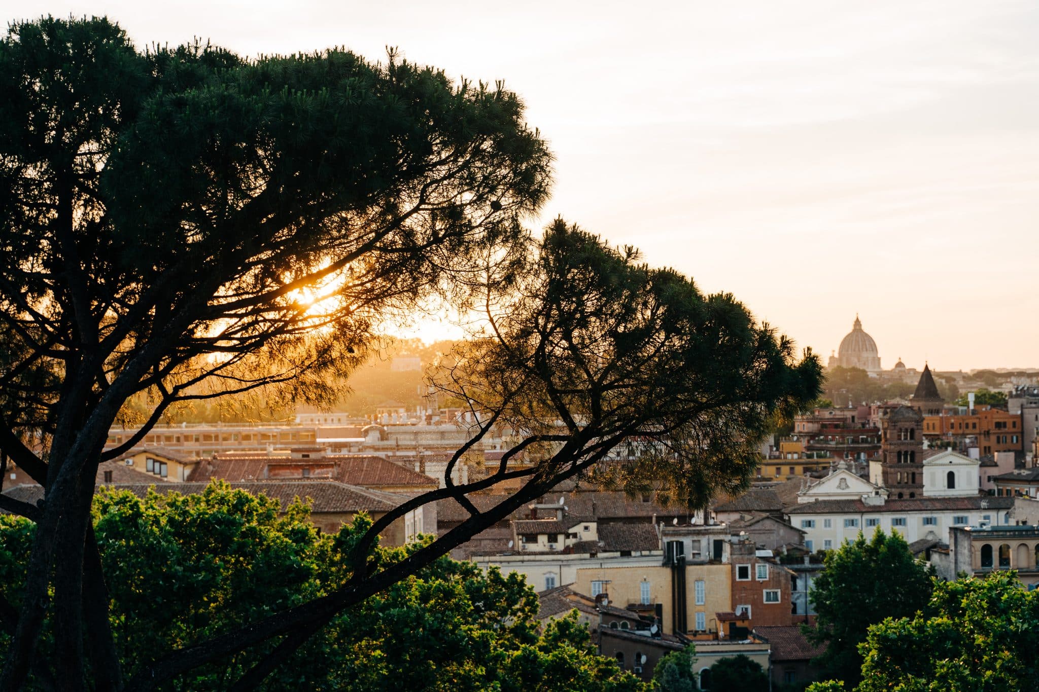 7 Best Places to See the Sunset in Rome - backpacks and bubbly